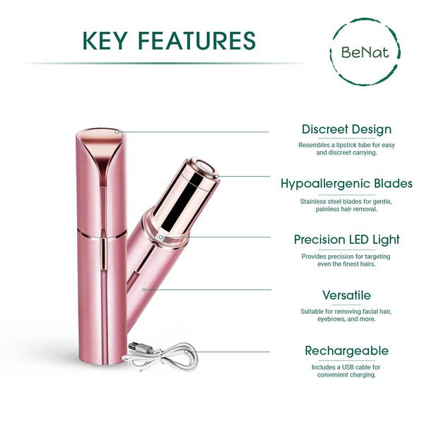 Rechargeable Facial Hair Remover – Blue Hawthorn Boutique